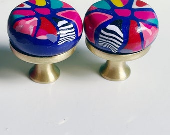 Polymer Clay Knobs | Etsy