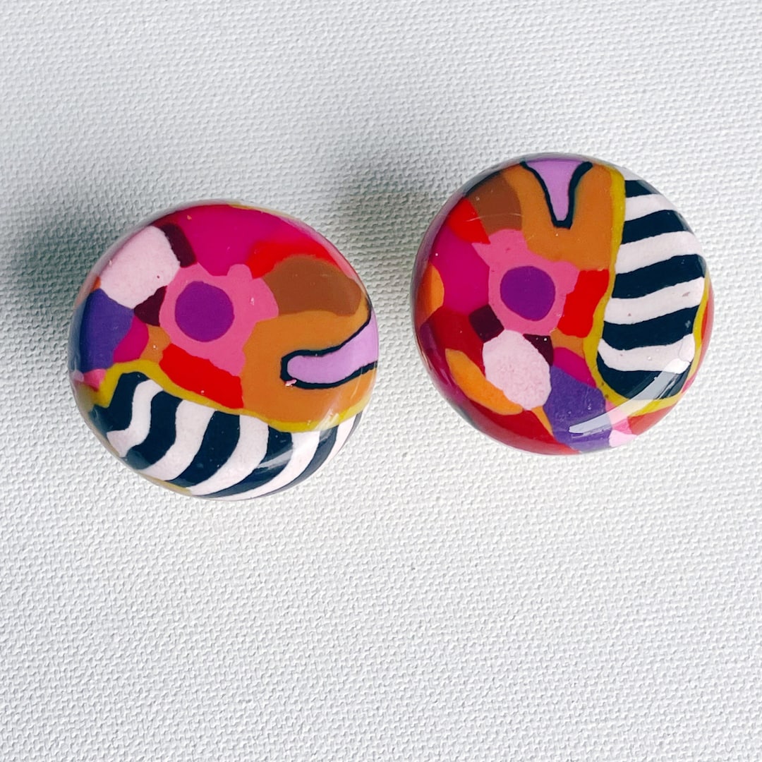 Jungle Valentine...polymer Clay Drawer Pulls/knobs - Etsy