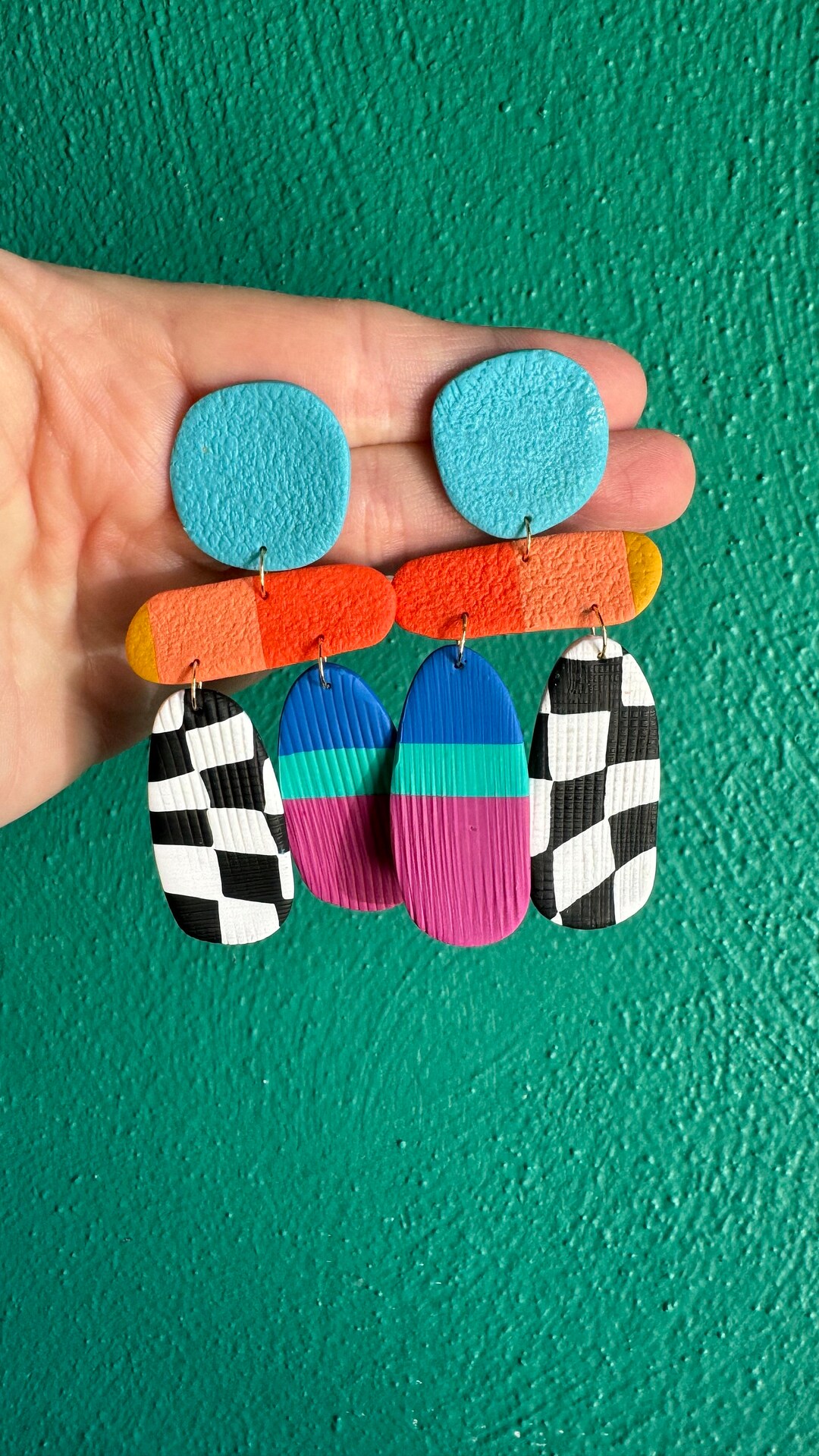 Jenny From the Colorblock, 3 Inch Polymer Clay Beaded Color Mixing ...