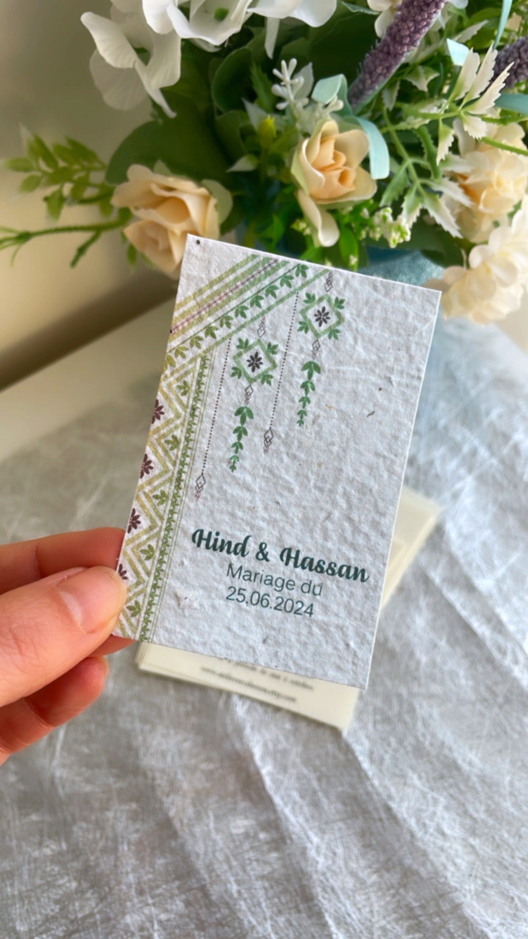 10 Small Wedding Cards to Plant, Guest Gift, Several Designs, Thank You ...