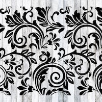 Western Tooled Leather Seamless Pattern Floral Clipart SVG Flower File ...