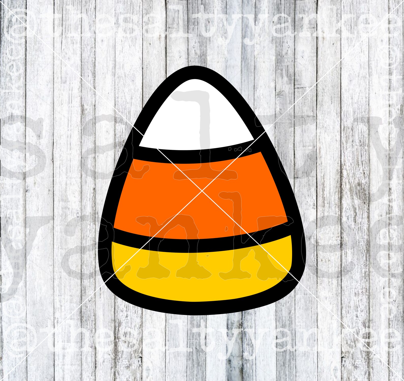 Simple Candy Corn Halloween Clipart SVG Layered File Download - Etsy