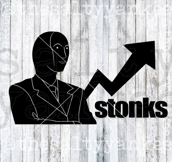Stonks Meme Stock Market Mannequin SVG File Download - Etsy