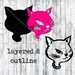 Retro 90s Winking Kitty Cat Inspired by the Vending Machine Stickers ...