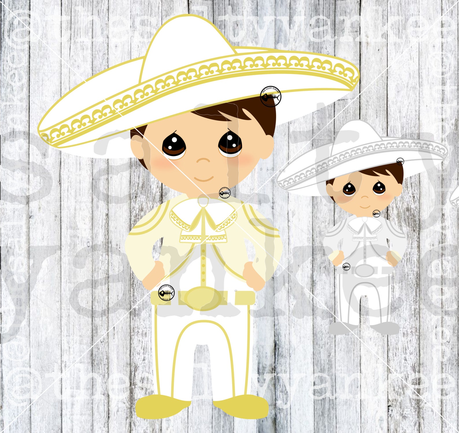 Charrito Charro Boy Toddler Clipart SVG Layered File Download - Etsy