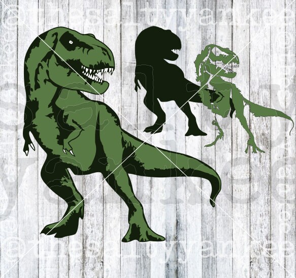Layered Realistic Dinosaur T Rex Tyrannosaurus SVG File - Etsy