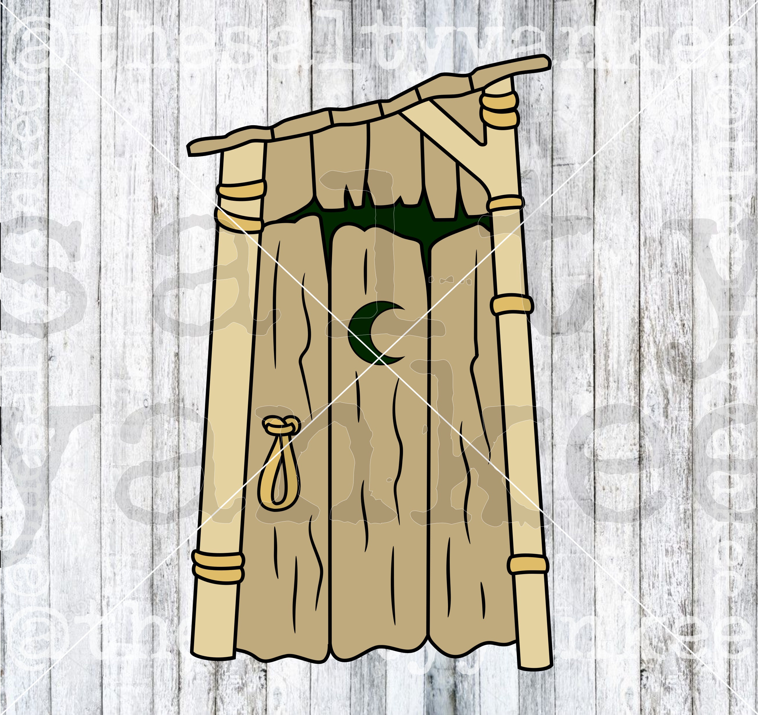 Wooden Outhouse Swamp Bathroom SVG File Download - Etsy