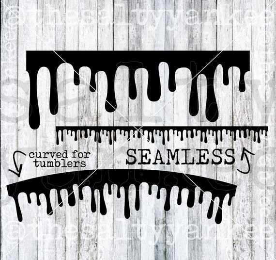 Drips Dripping SEAMLESS Clipart Straight and Curved for - Etsy Australia