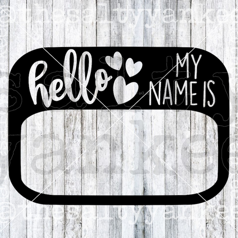Hello My Name is Nametag - Etsy