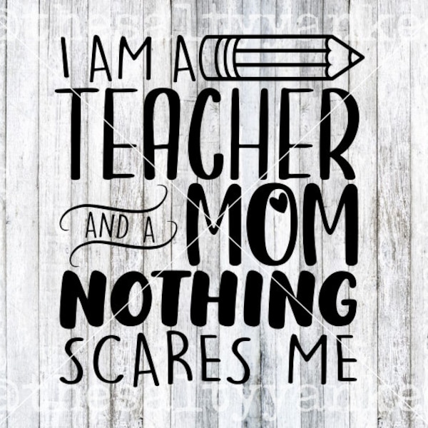 Nothing Scares Me Svg - Etsy