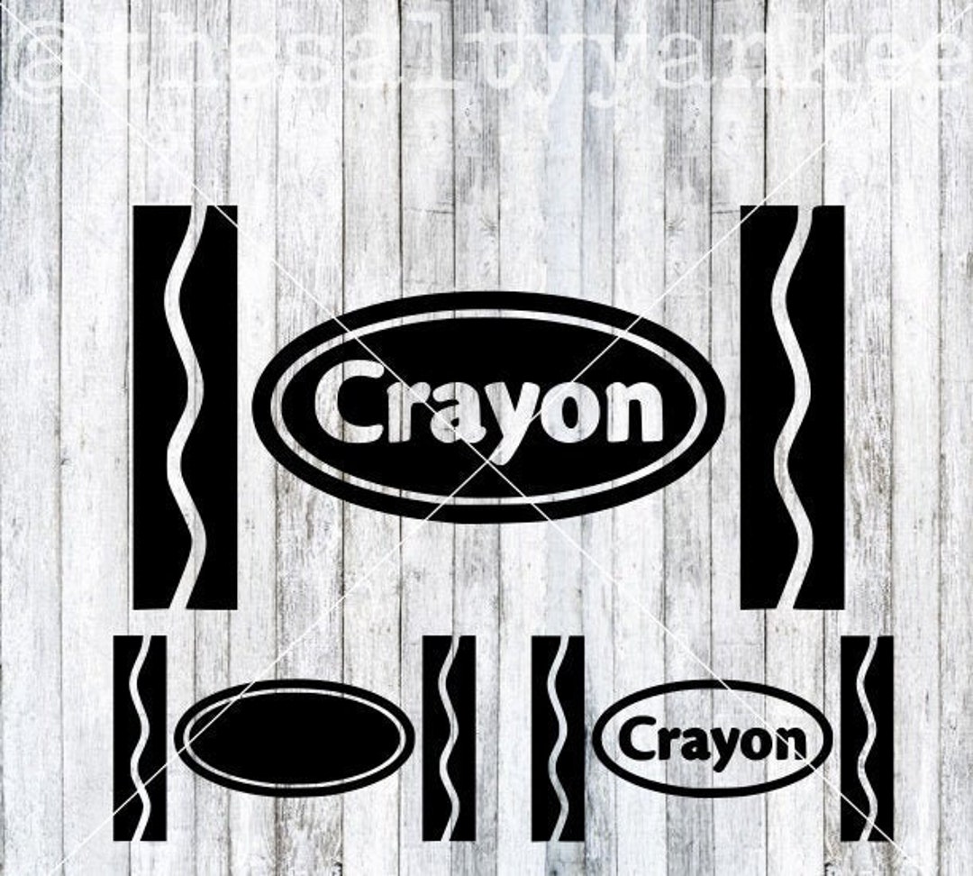 Crayon Wrapper Pattern Clipart SVG File Download - Etsy