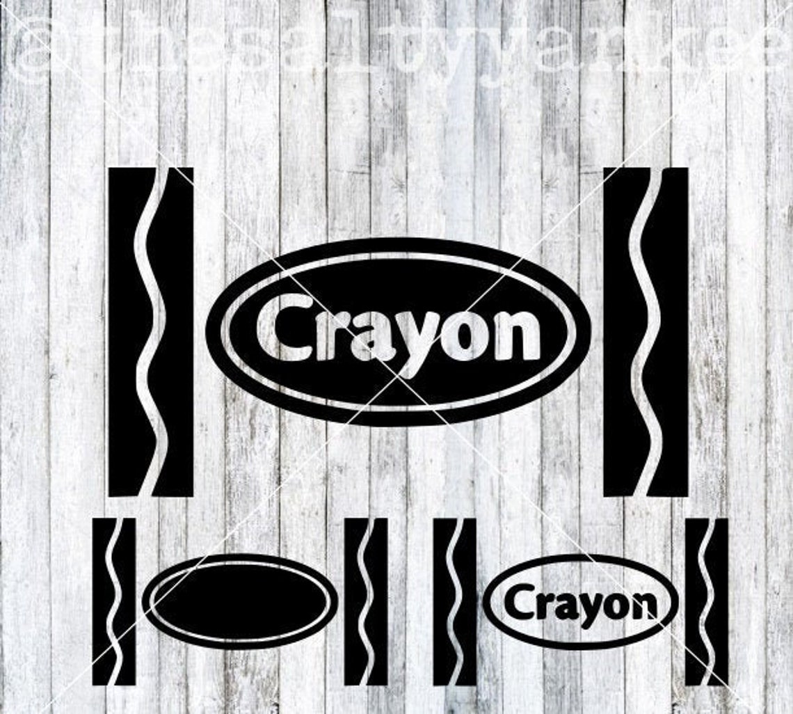 Crayon Wrapper Pattern Clipart SVG File Download - Etsy