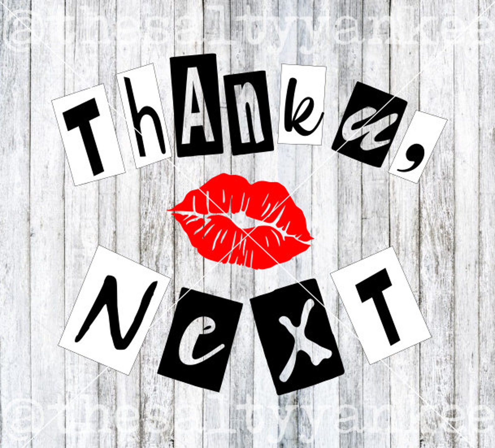 Thank U Next Movie Inspired Burn Book Kiss Mark SVG Layered File Download - Etsy