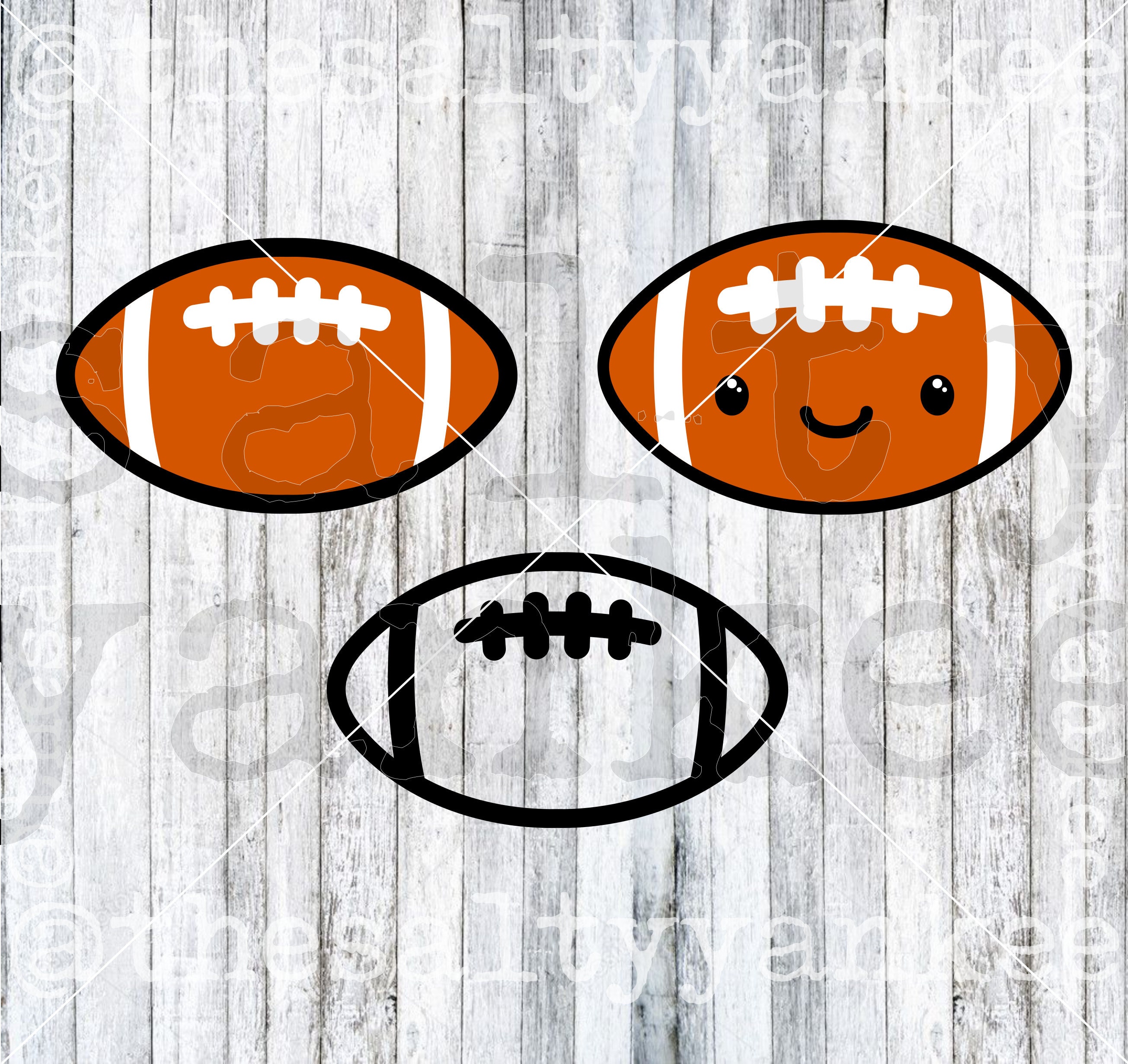 Football Clipart SVG Layered File Download - Etsy