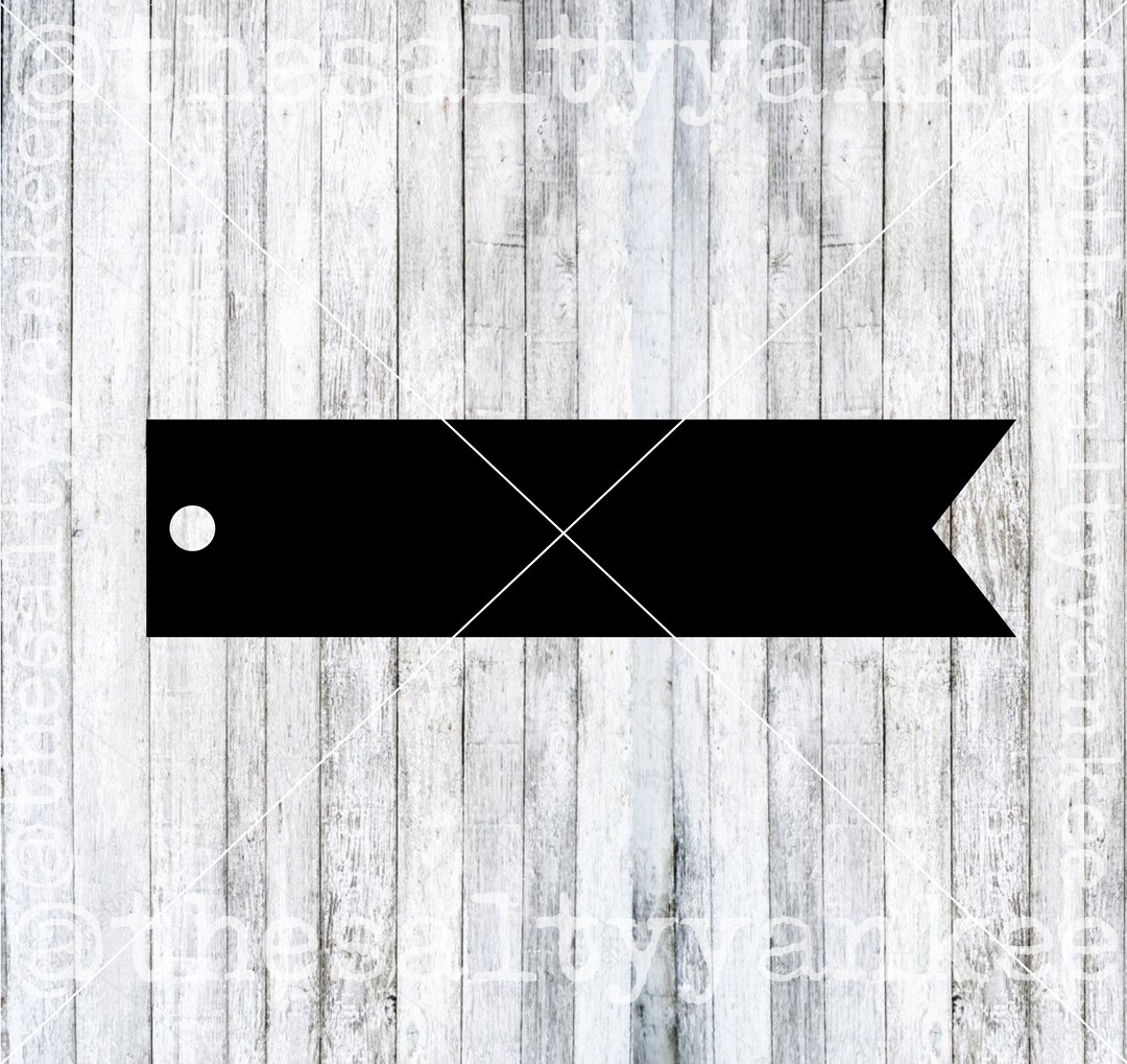 Pennant Banner Keychain Template Ideal for Glowforge Digital SVG File ...