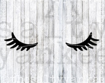 Closed Eyes Svg | Etsy