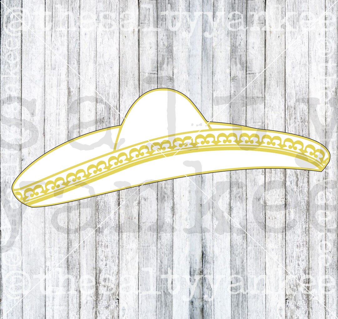 Charro Hat Clipart SVG Layered File Download - Etsy