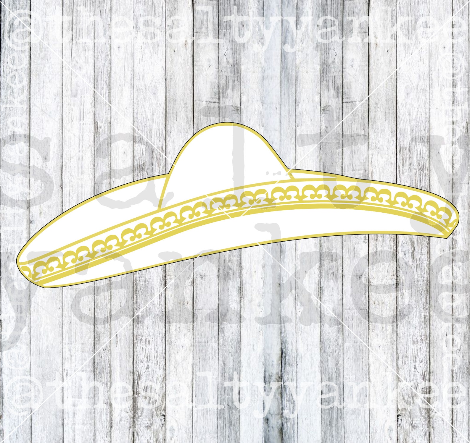 Charro Hat Clipart SVG Layered File Download - Etsy