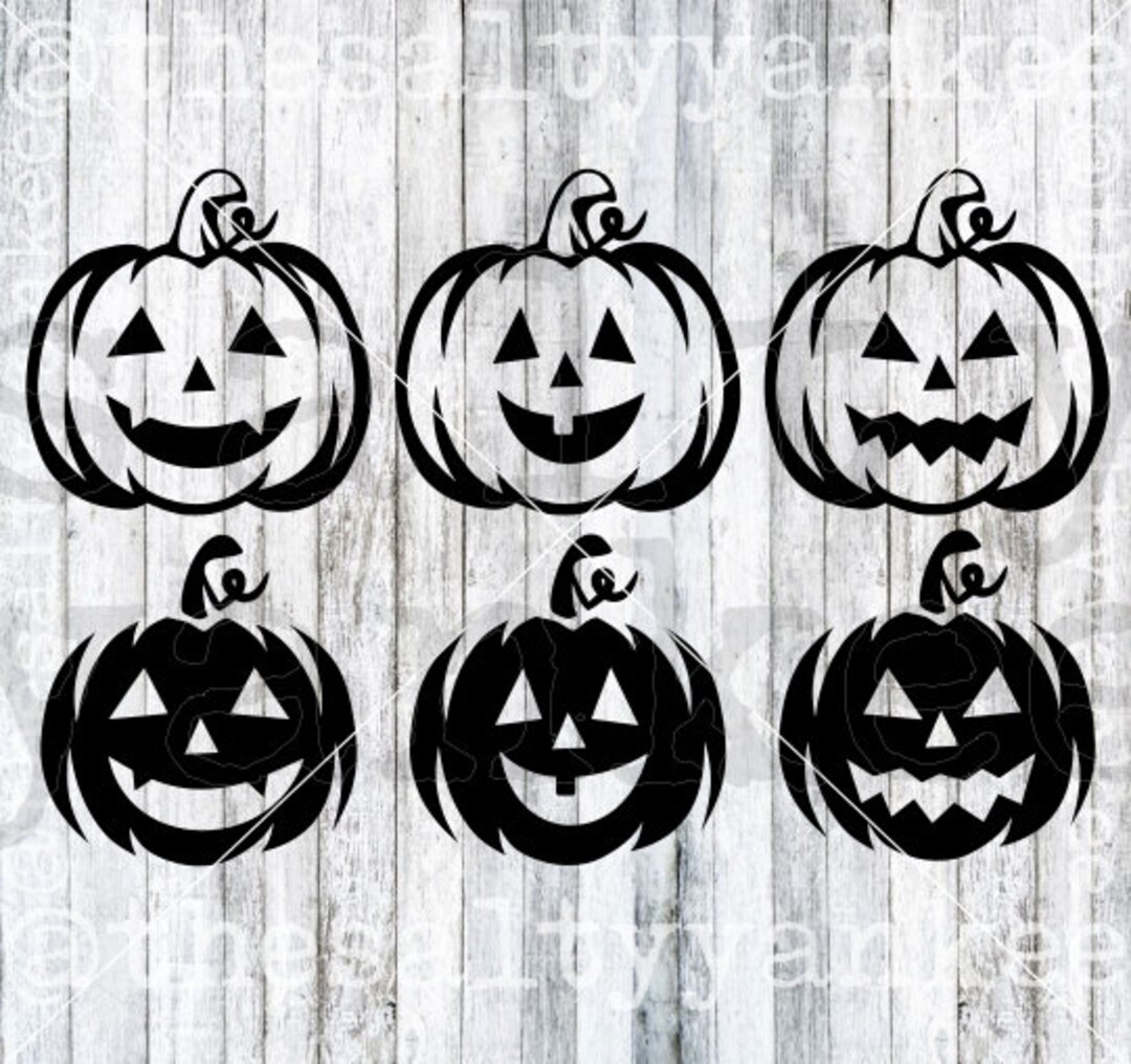 Halloween Jack O Lantern Basic Pumpkin Layered SVG File Download - Etsy