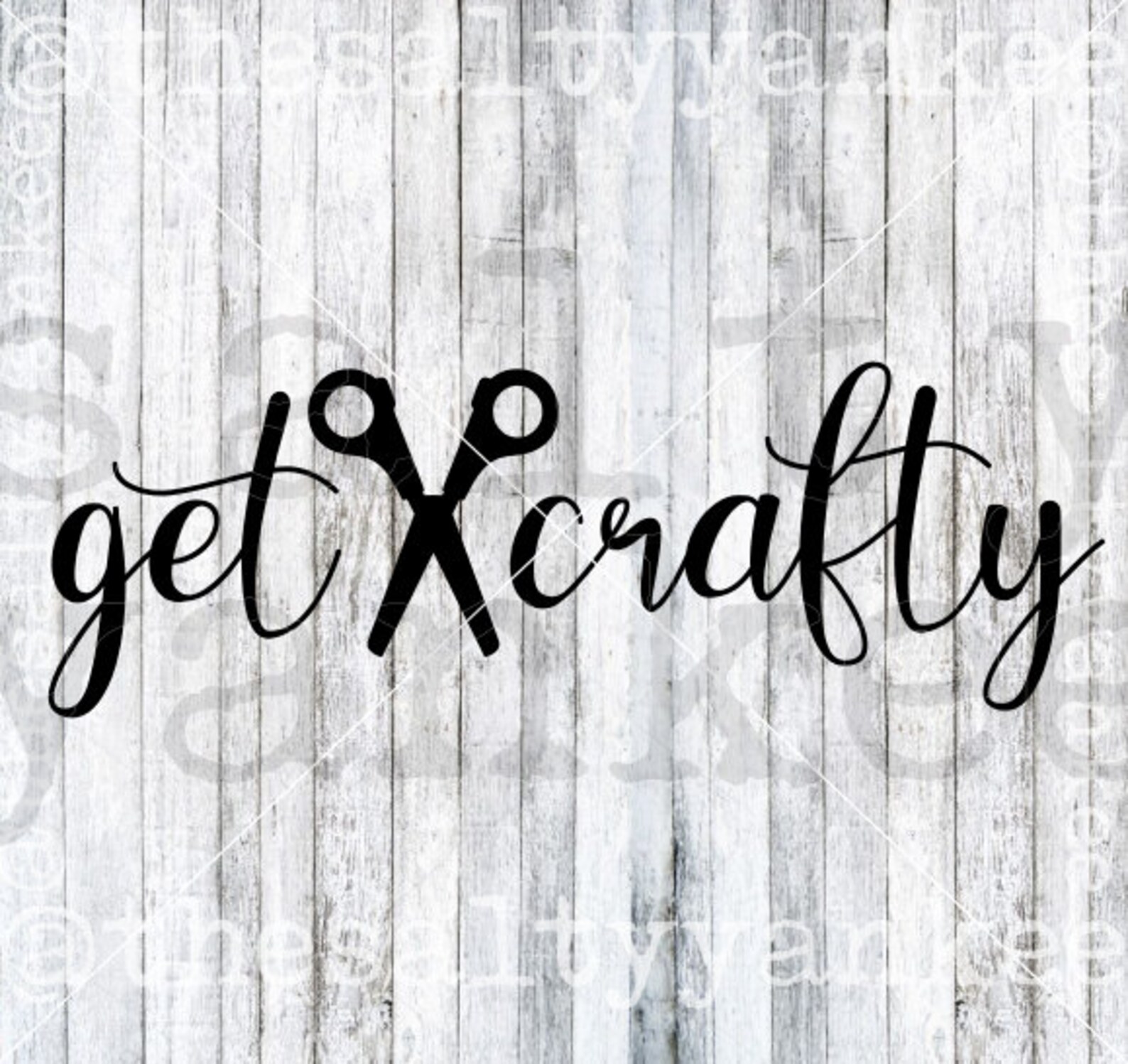 Get Crafty Scissors Message Text SVG Layered File Download - Etsy