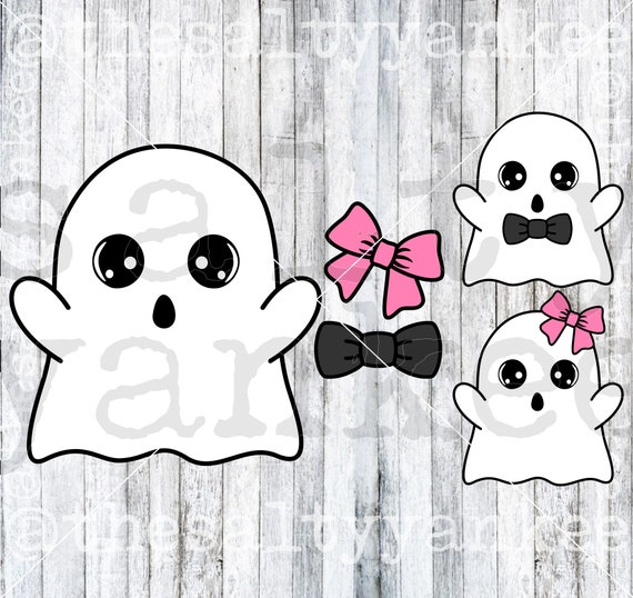 So Cute It's Scary Baby Ghost Boy and Girl Removable Bow - Etsy