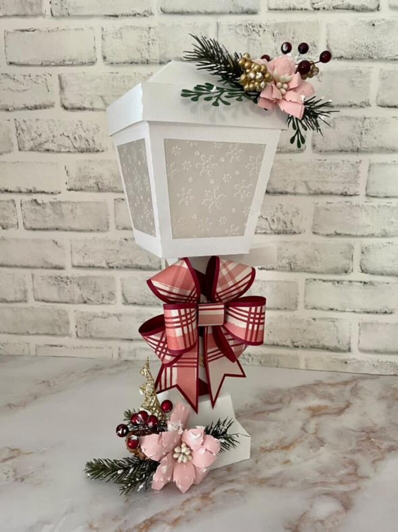 Lamp Post 3D Folding SVG File Template Digital File Download - Etsy