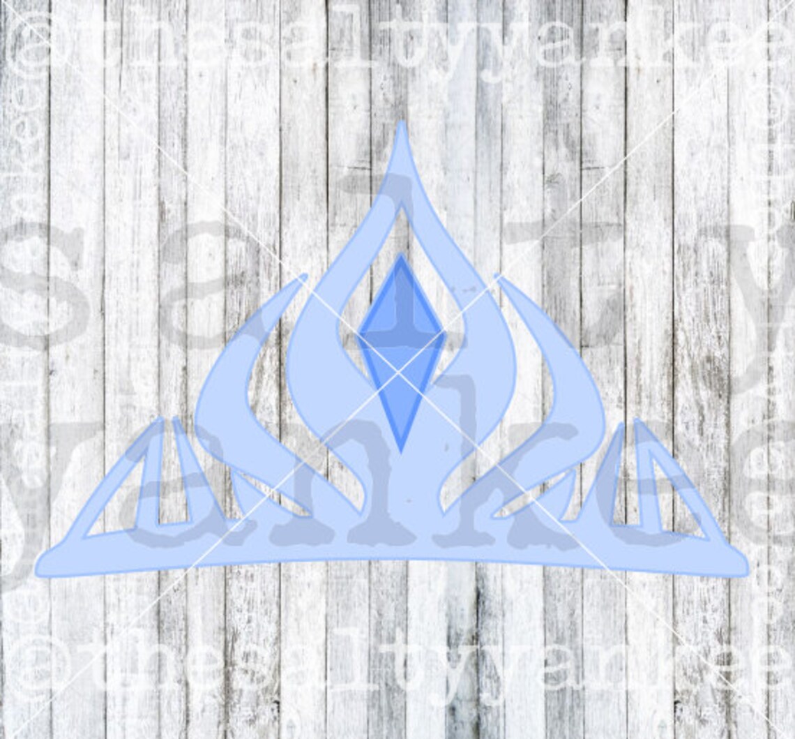 Ice Princess Sisters Crown Tiara Layered SVG File Download - Etsy