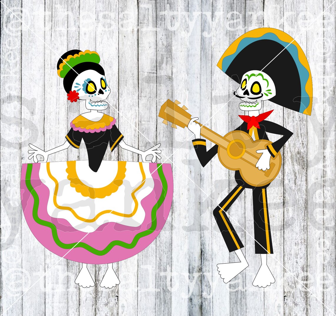 Dia De Los Muertos Skeletons Boy and Girl Male and Female - Etsy