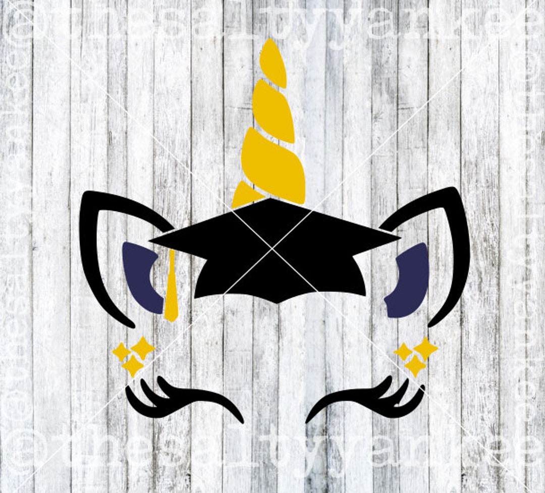 Graduation Cap Unicorn Kids SVG File Download - Etsy