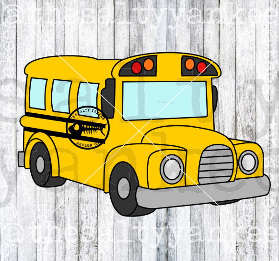 School Bus Clipart Layered SVG File Download - Etsy