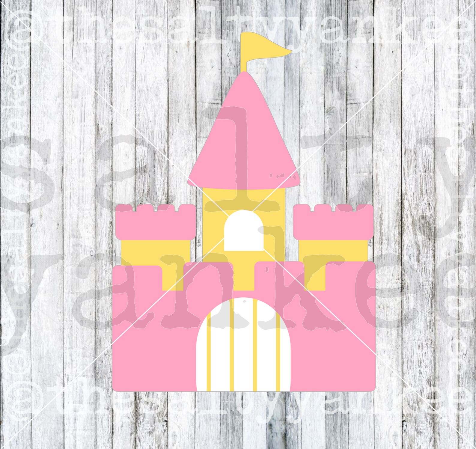 Basic Princess Castle Layered SVG File Download - Etsy