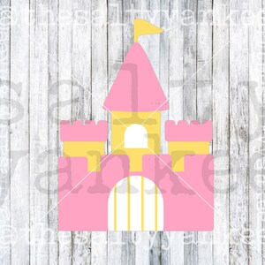 Basic Princess Castle Layered SVG File Download - Etsy