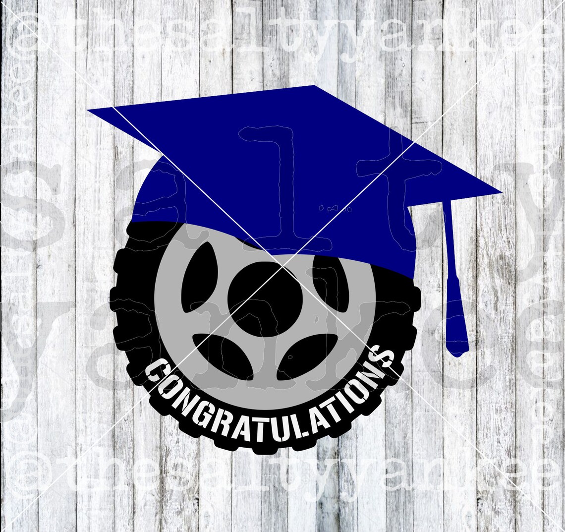 Automotive Mechanic Graduation Card SVG File Download - Etsy