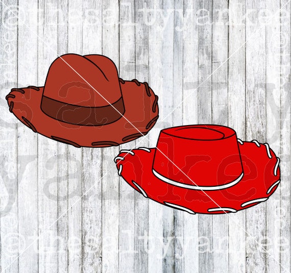 Cowboy and Cowgirl Hats Layered SVG File Download | Etsy