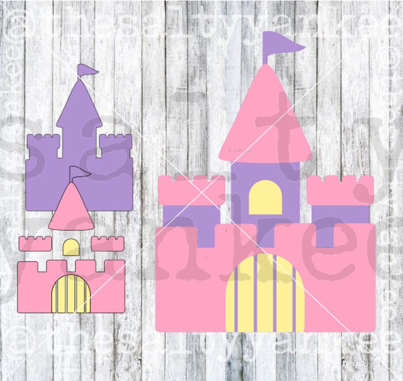 Princess Castle Layered SVG File Download - Etsy