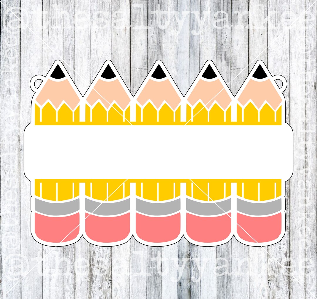 Pencils Teacher Sign Ideal for Glowforge Digital SVG File Download - Etsy