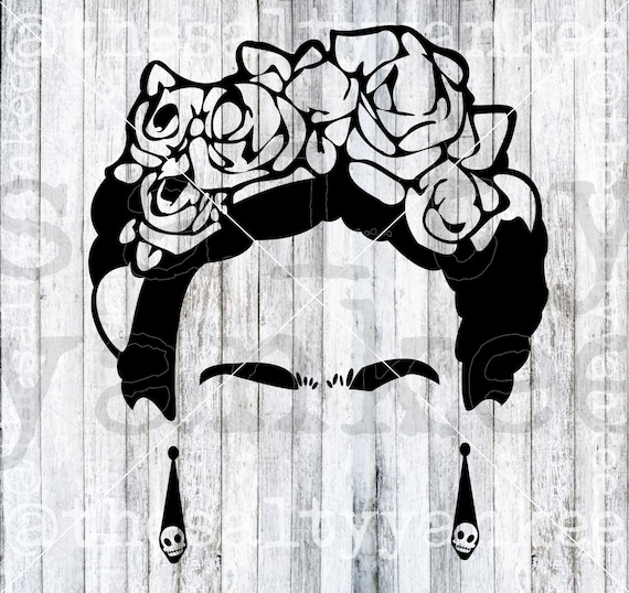 Frida Kahlo Basic Minimalist Clipart SVG Layered File Download | Etsy