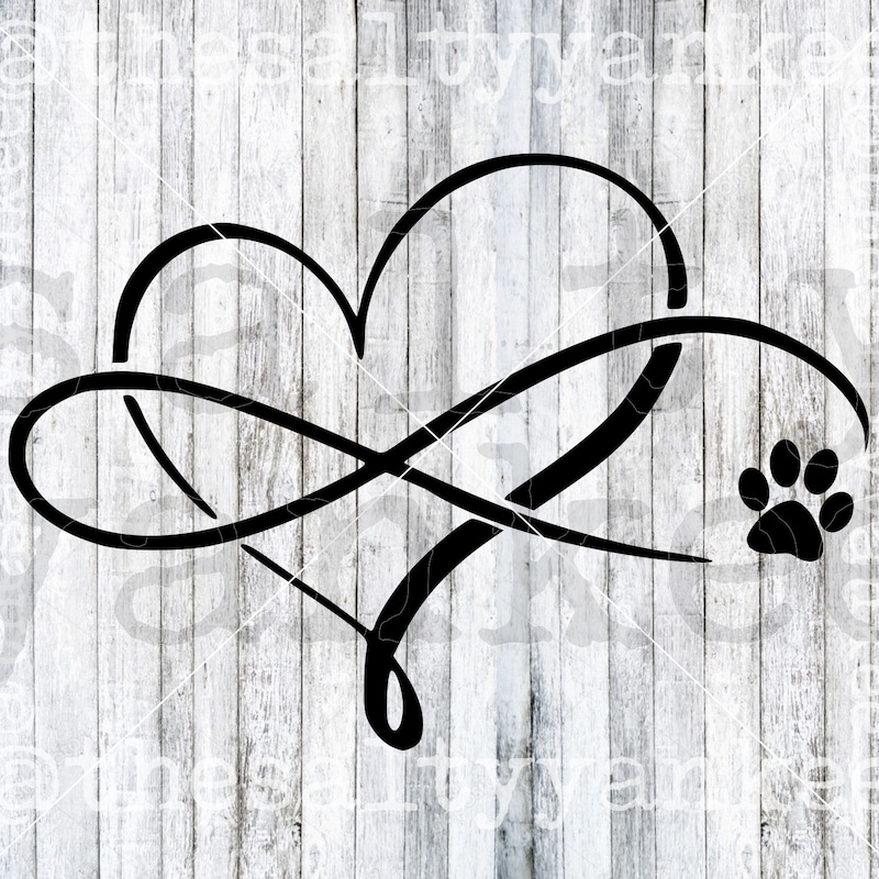 Infinity Paw Svg - Etsy