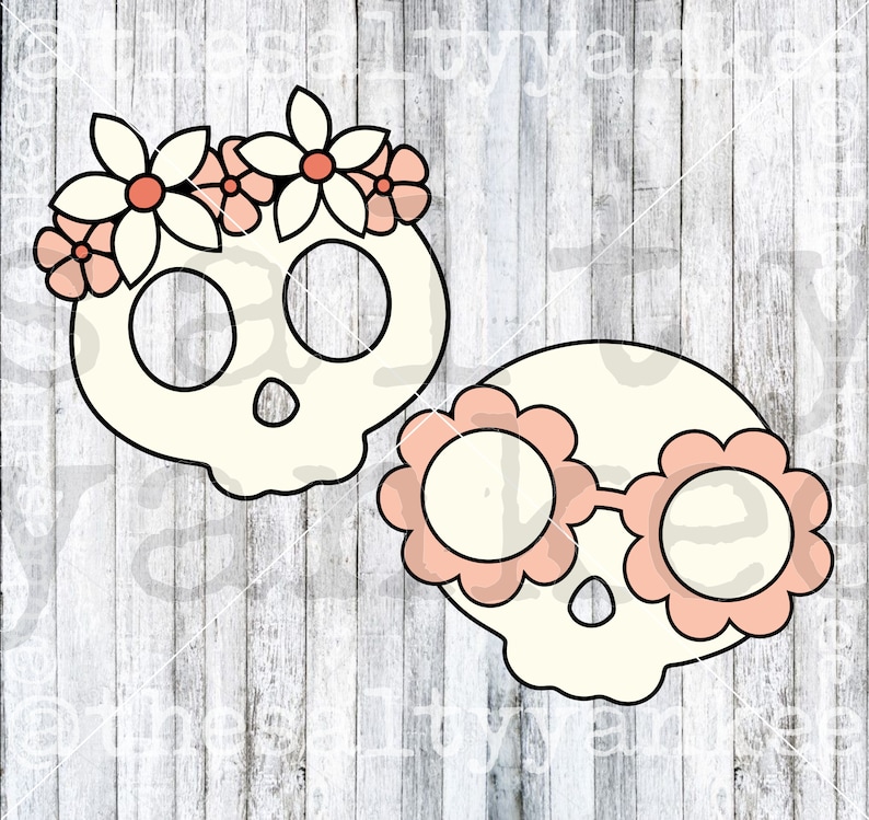 Skulls Skeleton Halloween Hippie Flower Crown Groovy Daisies - Etsy