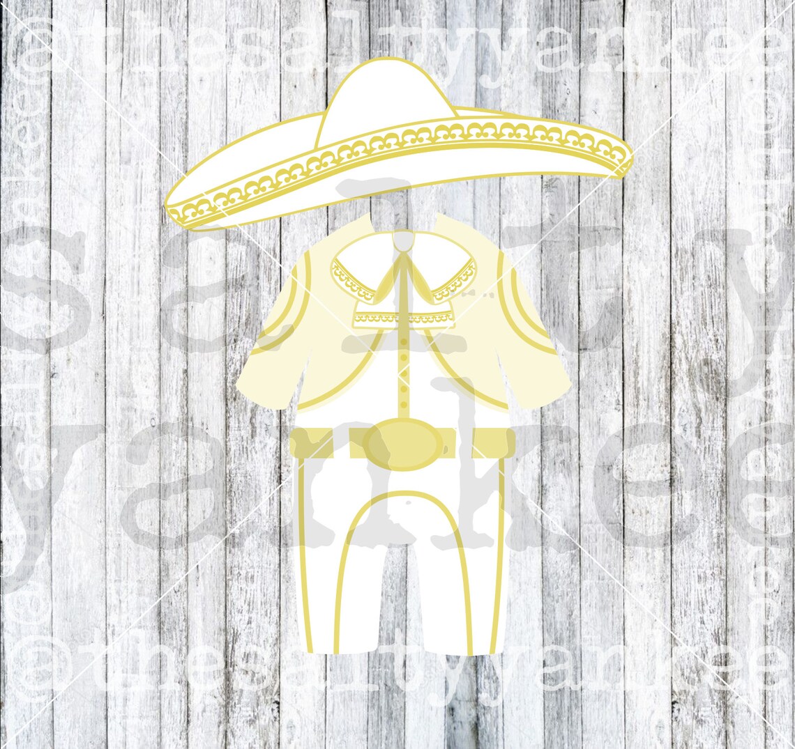Baby Boy Charro Suit Clipart SVG Layered File Download - Etsy