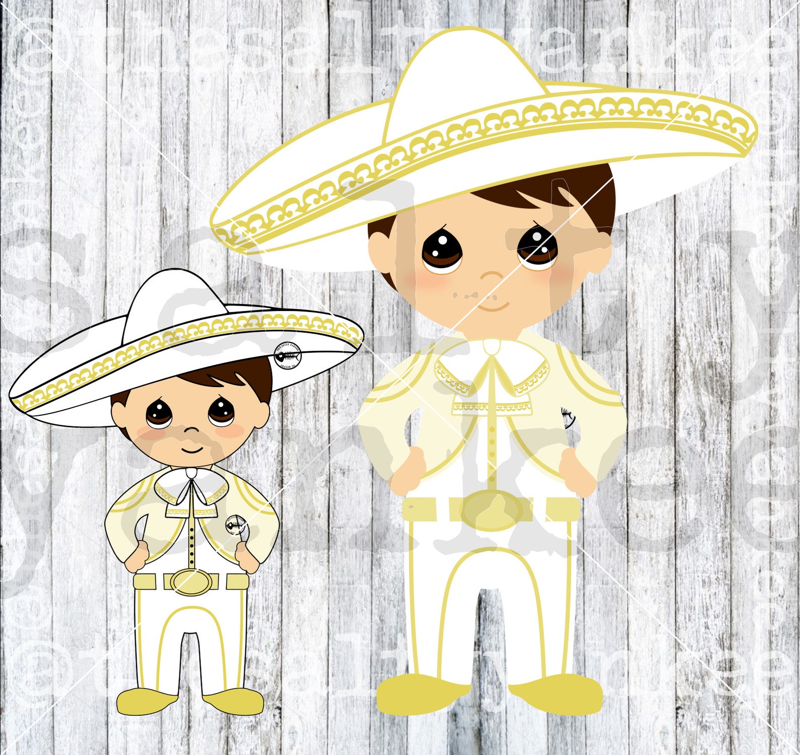 Charrito Charro Boy Toddler Clipart SVG Layered File Download - Etsy