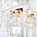 Charrito Charro Boy Toddler Clipart SVG Layered File Download - Etsy