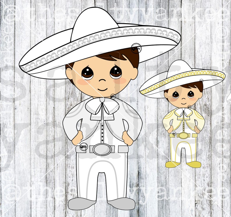 Charrito Charro Boy Toddler Clipart SVG Layered File Download - Etsy