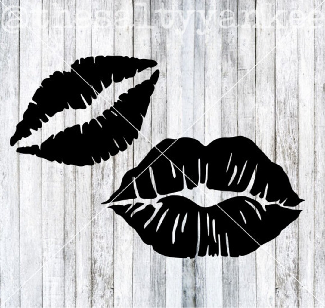 Kiss Marks Lipstick Lips SVG Layered File Download - Etsy