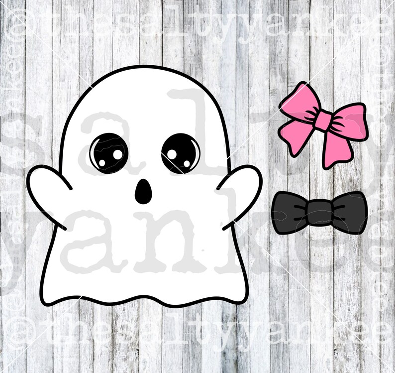 So Cute It's Scary Baby Ghost Boy and Girl Removable Bow - Etsy