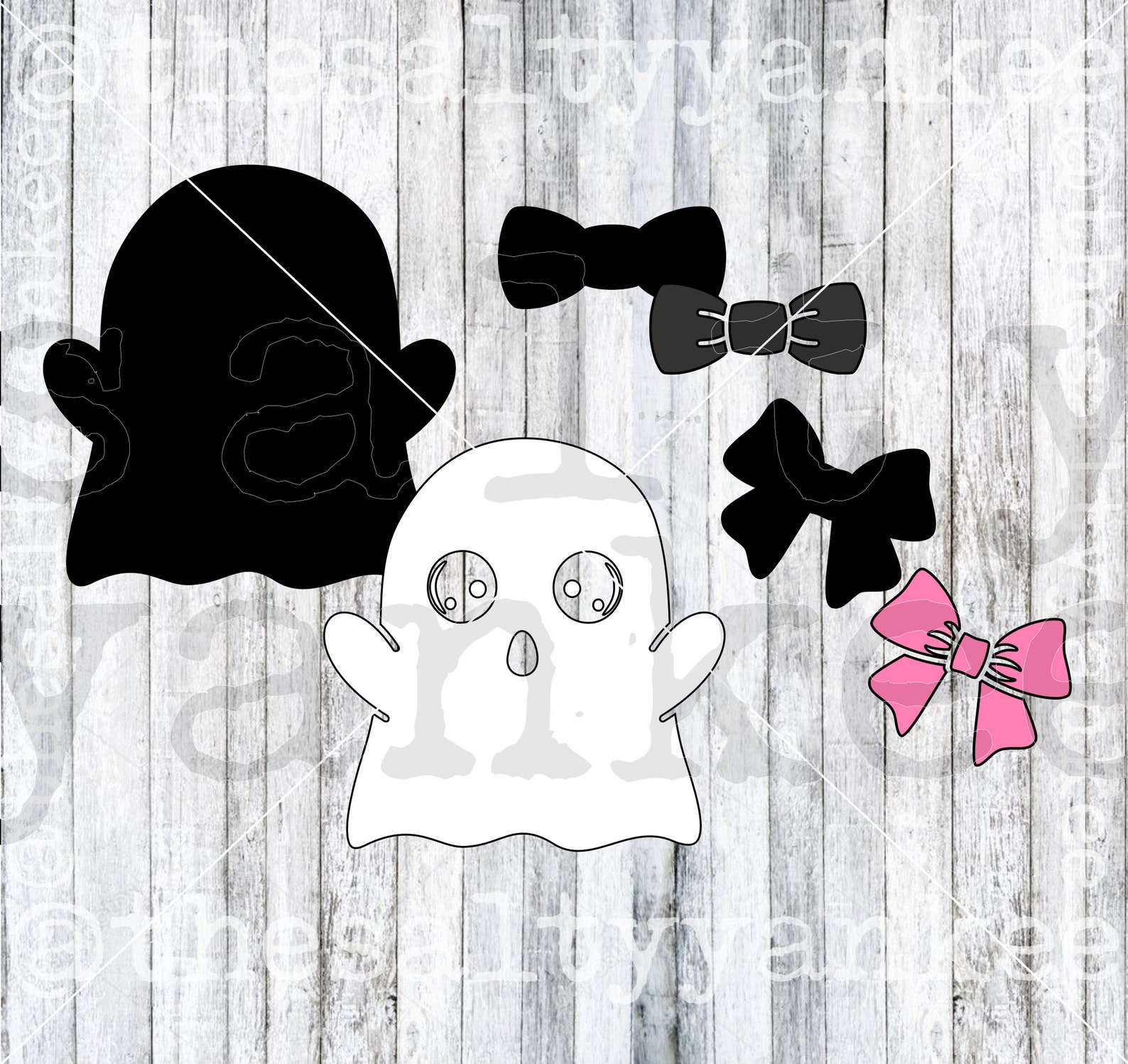 So Cute It's Scary Baby Ghost Boy and Girl Removable Bow - Etsy