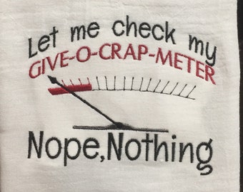 Give a Crap Meter - Etsy