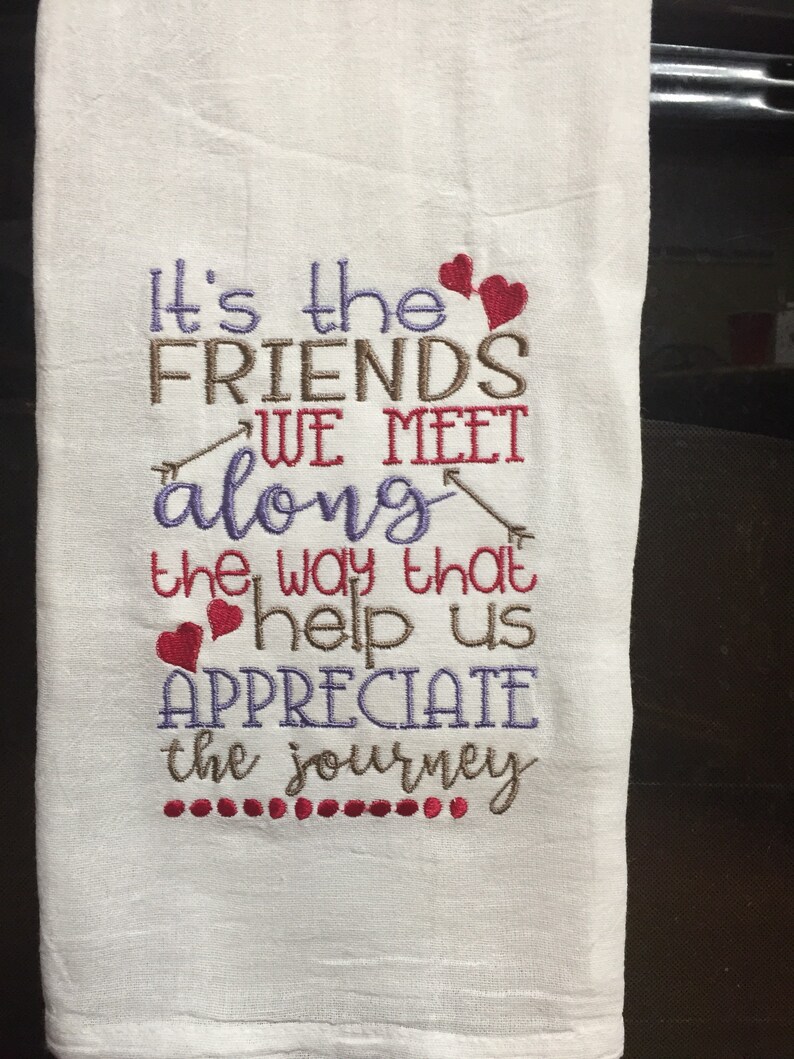 It's the friends we meet along the way that help us | Etsy