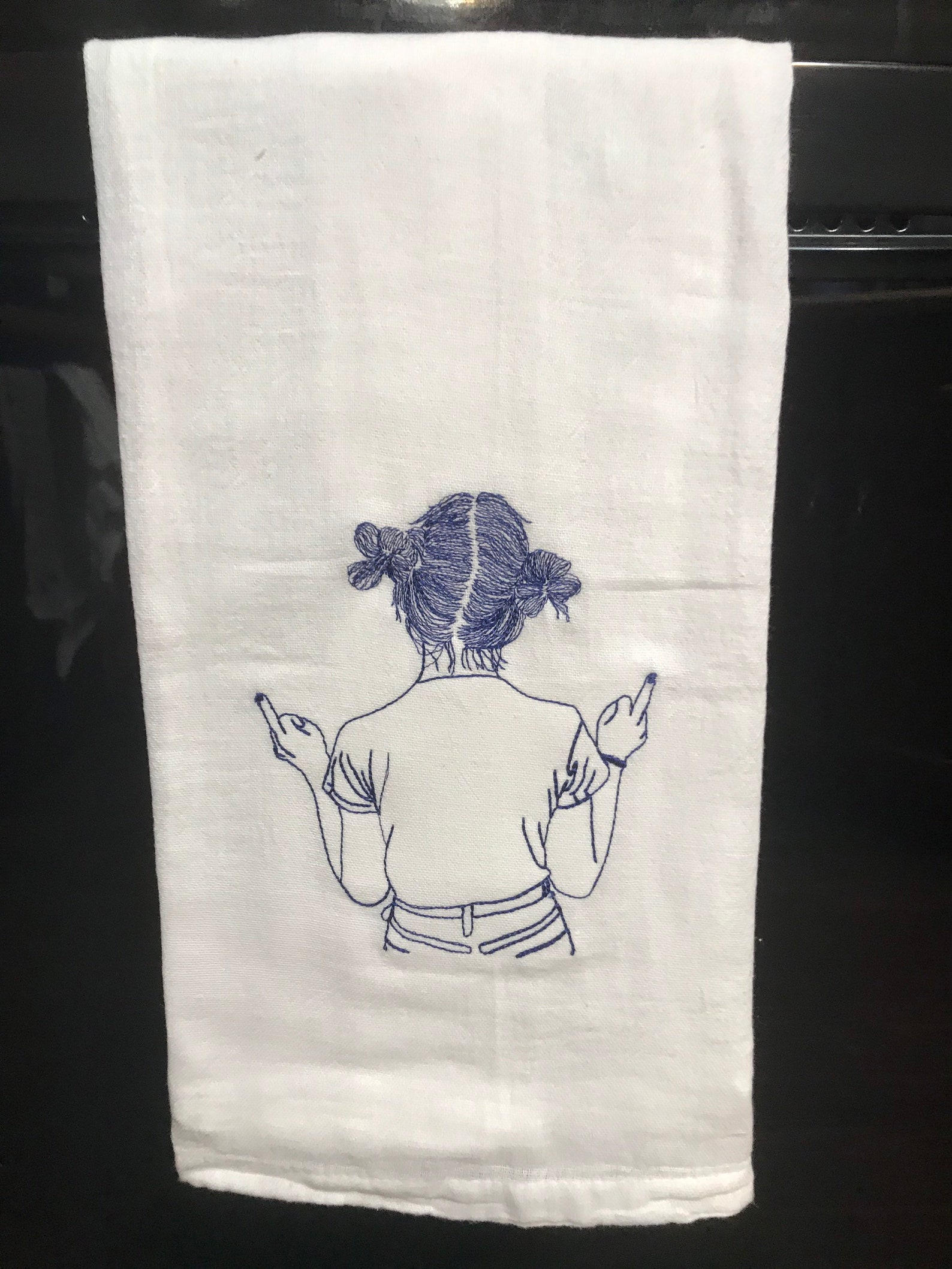 Sketch of a Woman Flipping You off With Both Hands Double - Etsy