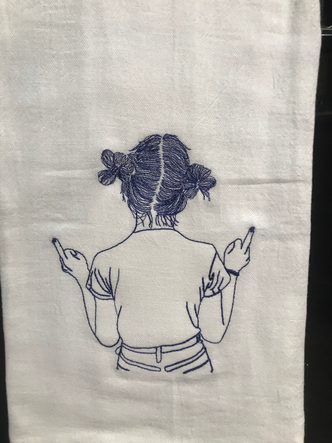 Sketch of a Woman Flipping You off With Both Hands Double Birds ...